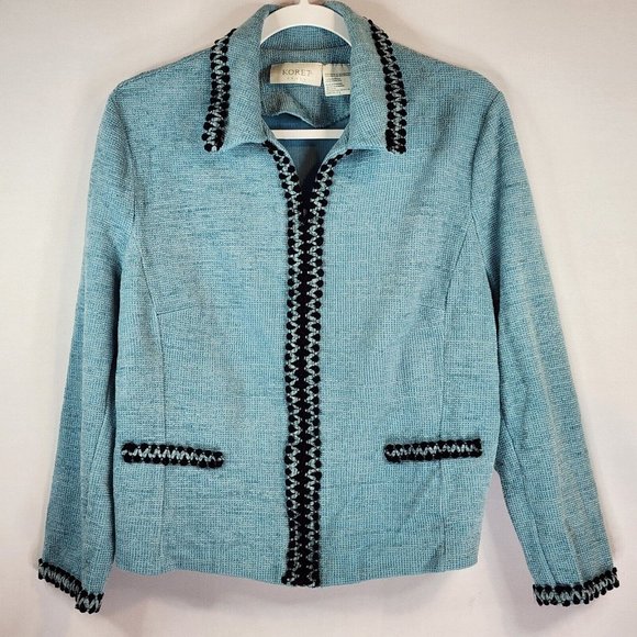 Koret | Jackets & Coats | Koret Dress Jacket Womens Large Powder Blue ...